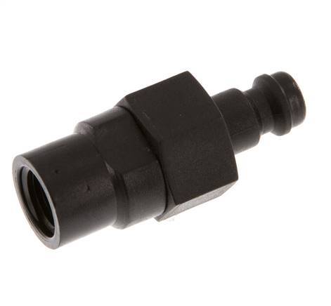 POM DN 5 Coupling Plug G 1/8 inch Female Threads Double Shut-Off | Tameson.com