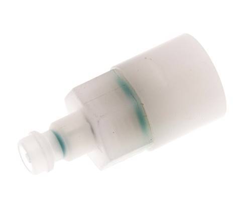 PVDF DN 5 Coupling Plug G 1/4 inch Female Threads Double Shut-Off | Tameson.com