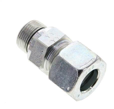 16S & M22x1.5 Zink plated Steel Straight Cutting Fitting with Male Threads 400 bar NBR ISO 8434 ...