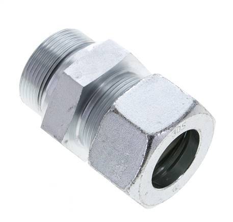 30S & M42x2 Zink plated Steel Straight Cutting Fitting with Male Threads 400 bar NBR ISO 8434-1 ...