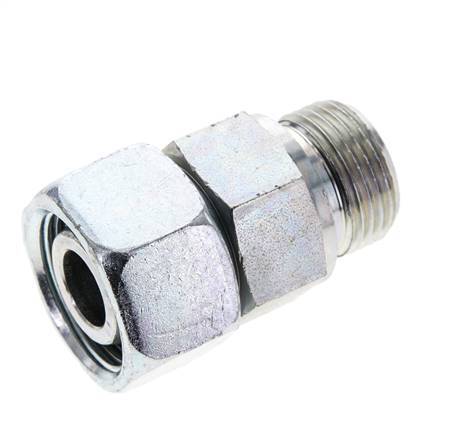 20S & M27x2 Zink plated Steel Straight Swivel with Male Threads 400 ba | Tameson.com