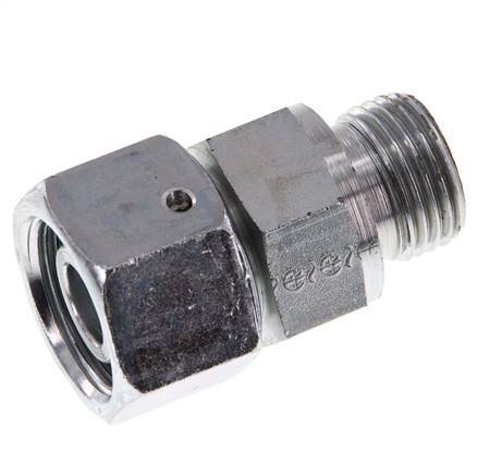 16S & G1/2'' Zink plated Steel Straight Swivel with Male Threads 400 b | Tameson.com