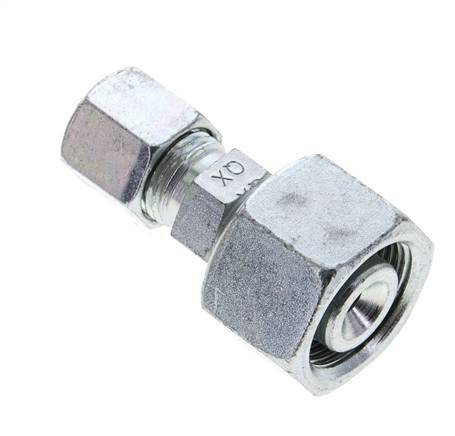 8S & 16S Zink plated Steel Straight Cutting Fitting with Swivel 400 ba | Tameson.com