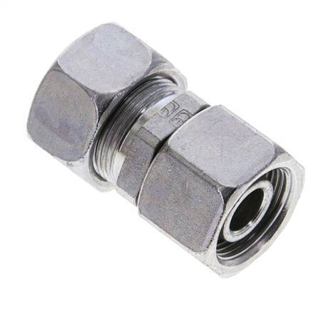 18L & 16S Zink plated Steel Straight Cutting Fitting with Swivel 315 bar ISO 8434-1 | Tameson.com