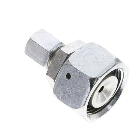 6S & 20S Zink plated Steel Straight Cutting Fitting with Swivel 400 ba | Tameson.com