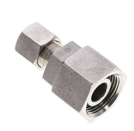 8L & 15L Stainless Steel Straight Compression Fitting with Swivel 315 bar FKM O-ring Sealing ...