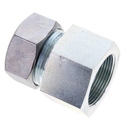 35L & M42x2 Zink plated Steel Straight Cutting Fitting with Female Thr | Tameson.com