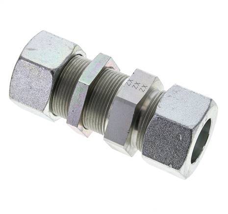 30S Zink plated Steel Straight Cutting Fitting Bulkhead 400 bar ISO 8434-1 | Tameson.com