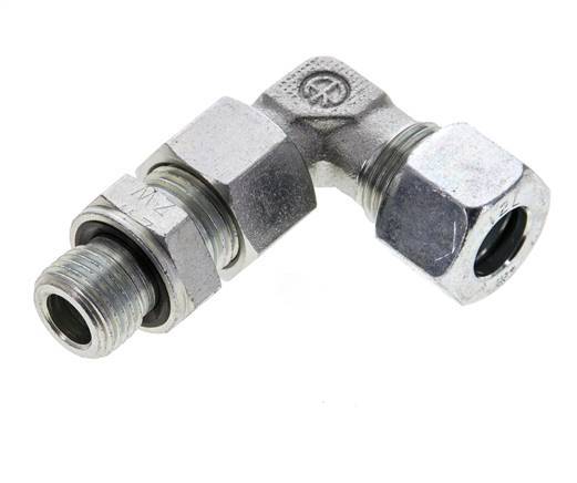 12L & M16x1.5 Zink plated Steel Elbow Cutting Fitting with Male Threads 315 bar Adjustable ISO ...