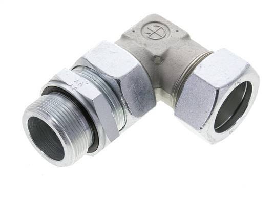 35L & M42x2 Zink plated Steel Elbow Cutting Fitting with Male Threads | Tameson.com