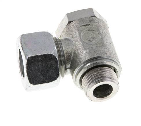 15L & M18x1.5 Zink plated Steel Swivel Joint Cutting Fitting with Male Threads 250 bar Rotatable ...