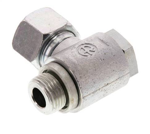 16S & G1/2'' Zink plated Steel Swivel Joint Cutting Fitting with Male Threads 160 bar Rotatable ...