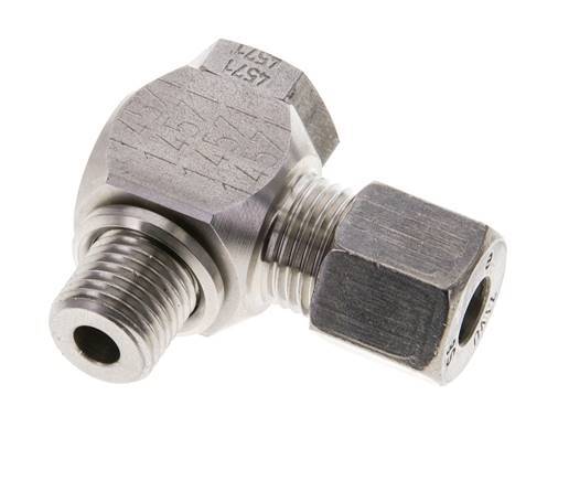 8S & M14x1.5 Stainless Steel Swivel Joint Cutting Fitting with Male Threads 400 bar Rotatable ...