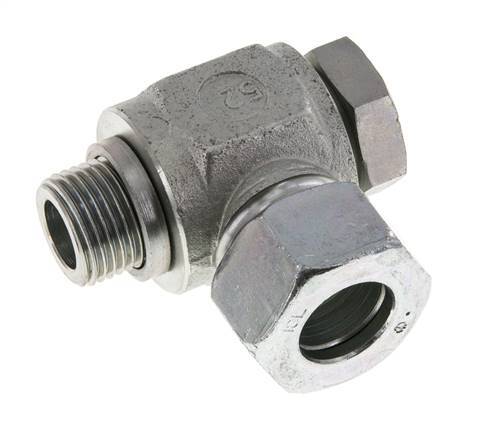 18L & G1/2'' Zink plated Steel Swivel Joint Cutting Fitting with Male Threads 315 bar Rotatable ...