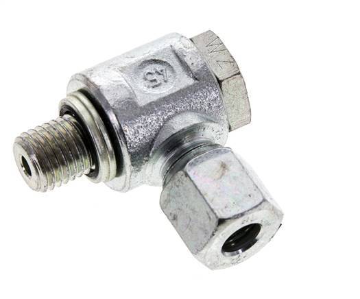 8L & M12x1.5 Zink plated Steel Swivel Joint Cutting Fitting with Male | Tameson.com
