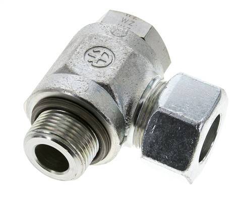 25S & G1'' Zink plated Steel Swivel Joint Cutting Fitting with Male Threads 250 bar NBRO-ring ...