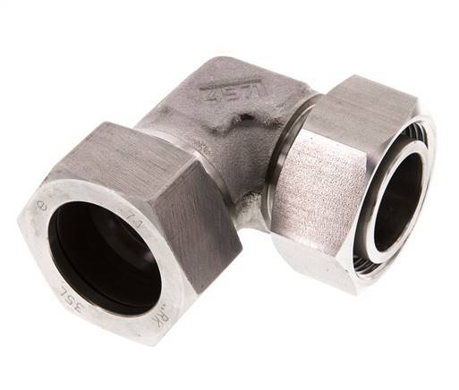35L Stainless Steel Elbow Cutting Fitting with Swivel 160 bar FKM Adju | Tameson.com