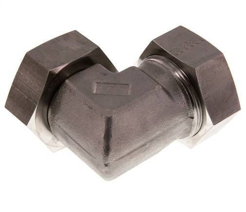 42L Stainless Steel Elbow Cutting Fitting with Swivel 160 bar FKM Adju | Tameson.com