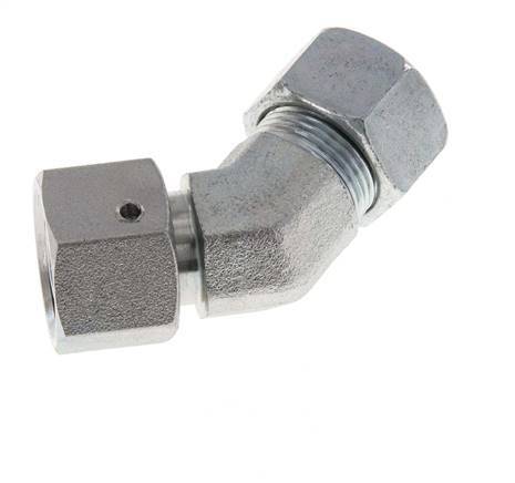 15L Zink plated Steel 45deg Elbow Cutting Fitting with Swivel 315 bar | Tameson.com