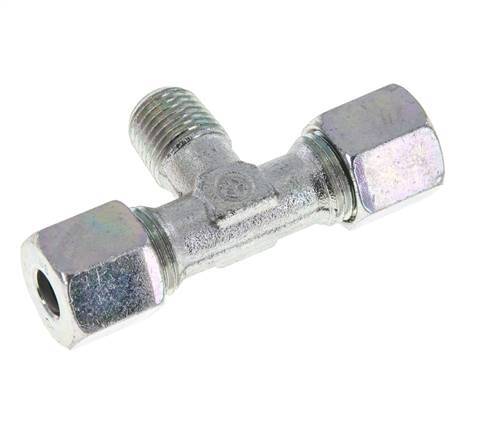 8S & M14x1.5 (con) Zink plated Steel T-Shape Tee Cutting Fitting with | Tameson.com