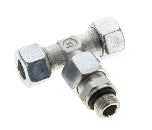 15L & M18x1.5 Zink plated Steel T-Shape Tee Cutting Fitting with Male Threads 315 bar Adjustable ...