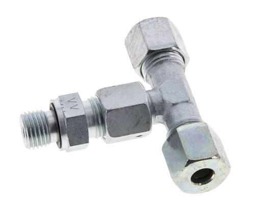 8S & M14x1.5 Zink plated Steel T-Shape Tee Cutting Fitting with Male T | Tameson.com