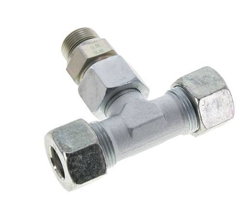 20S & G3/4'' Zink plated Steel T-Shape Tee Cutting Fitting with Male T | Tameson.com