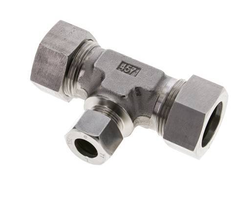 15L & 28L Stainless Steel T-Shape Tee Cutting Fitting 160 bar ISO 8434-1 | Tameson.com