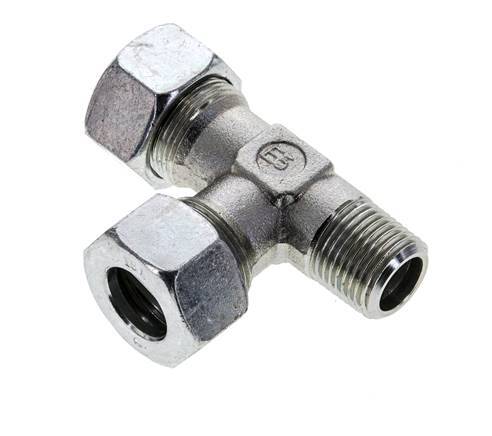 18L & R1/2'' Zink Plated Steel Right Angle Tee Cutting Fitting with Male Threads 315 bar ISO ...