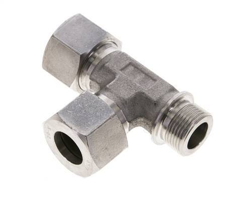 20S & G3/4'' Stainless Steel Right Angle Tee Cutting Fitting with Male Threads 400 bar ISO 8434 ...