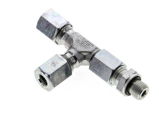 6L & G1/8'' Zink Plated Steel Right Angle Tee Cutting Fitting with Male Threads 315 bar ...
