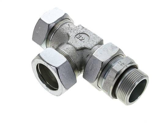 42L & G1-1/2'' Zink Plated Steel Right Angle Tee Cutting Fitting with Male Threads 160 bar ...