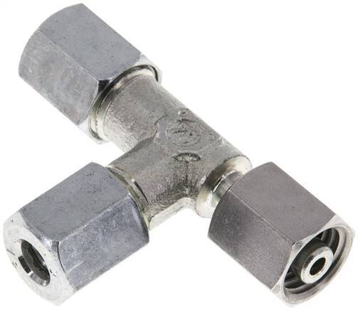 6L Zink Plated Steel Right Angle Tee Cutting Fitting with Swivel 315 b | Tameson.com