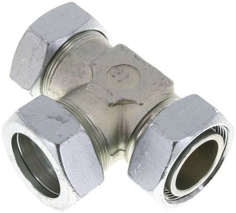 42L Zink Plated Steel Right Angle Tee Cutting Fitting with Swivel 160 | Tameson.com