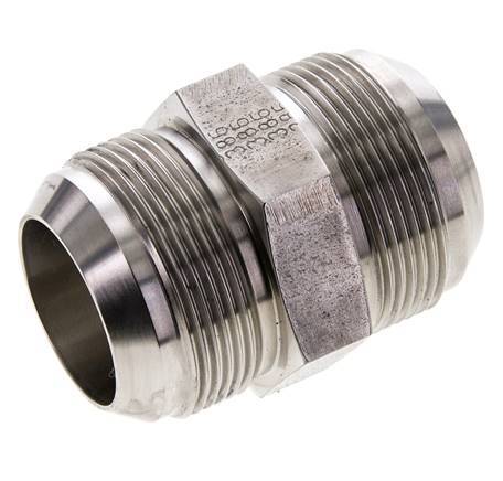 JIC Double Nipple UN 1-7/8''-12 (Dash Size 24) Stainless Steel 100bar | Tameson.com