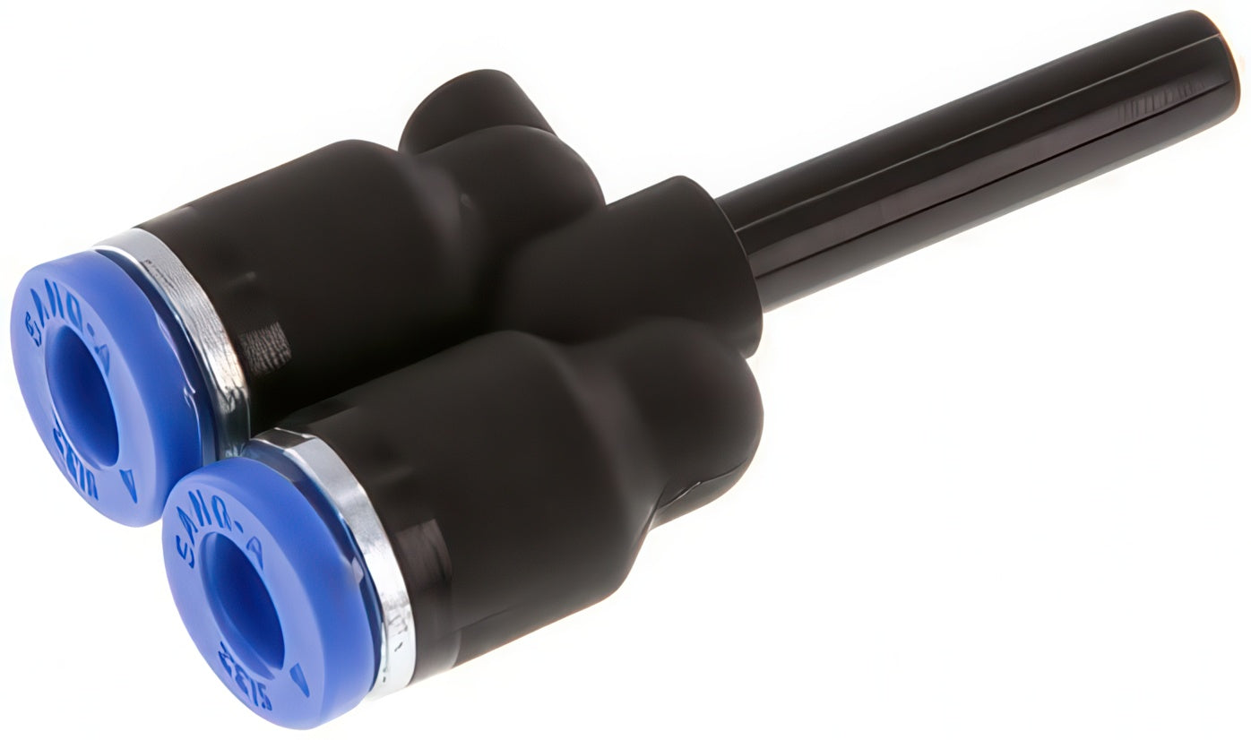 Push-In Y Fittings Brass and Plastic With Plug-In | Tameson.com