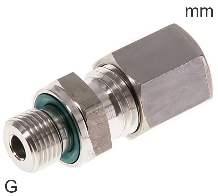 Compression Fittings Stainless Steel G-Threads Male With Elastomer Sea ...