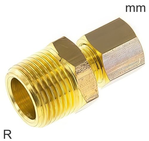 Compression Fittings Brass R-Threads Male | Tameson.com