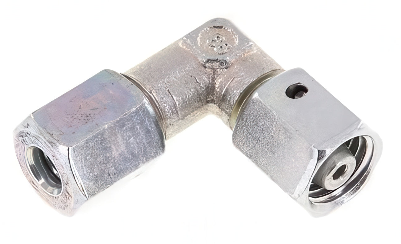 Cutting Ring Elbow Fittings Steel / Stainless Steel Adjustable With ...