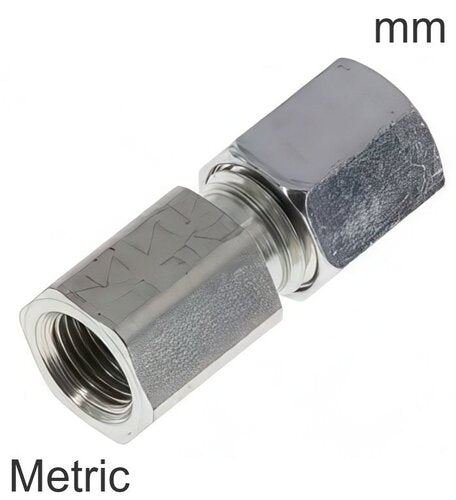 Cutting Ring Fittings Steel / Stainless Steel Metric-Threads Female ...