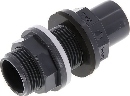 PVC Fittings Bulkhead With Female and Male Sockets PN10 | Tameson.com