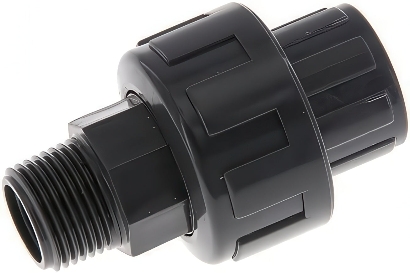 PVC Union Fittings With Female Sockets and Male Threads PN16 | Tameson.com