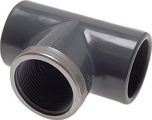 PVC Tee Fittings With Female Socket and Female Threads PN16 | Tameson.com