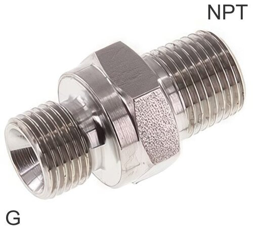 Double Nipples Stainless Steel G/NPT-Threads PN40 | Tameson.com