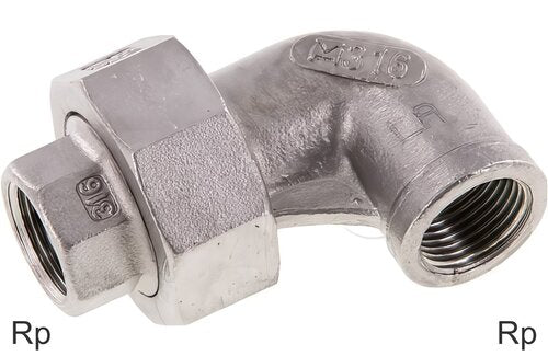 Angled Fittings 90deg Cast Iron / Stainless Steel Rp-Threads Female ...