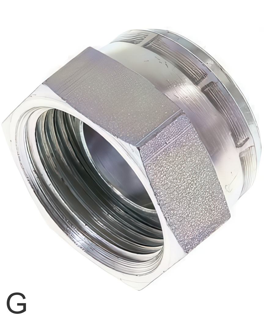 Closing Caps Steel / Stainless Steel G-Threads With 60deg Hose Cone ...