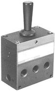 5/3-Way Hand Lever Operated Pneumatic Valves | Tameson.com