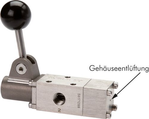 Stainless Steel 3/2-Way Hand Lever Operated Pneumatic Valves | Tameson.com