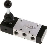 5/3-Way Hand Lever Operated Pneumatic Valves | Tameson.com