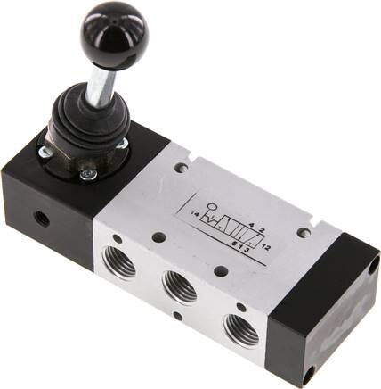 5/2-Way Hand Lever Operated Pneumatic Valves | Tameson.com